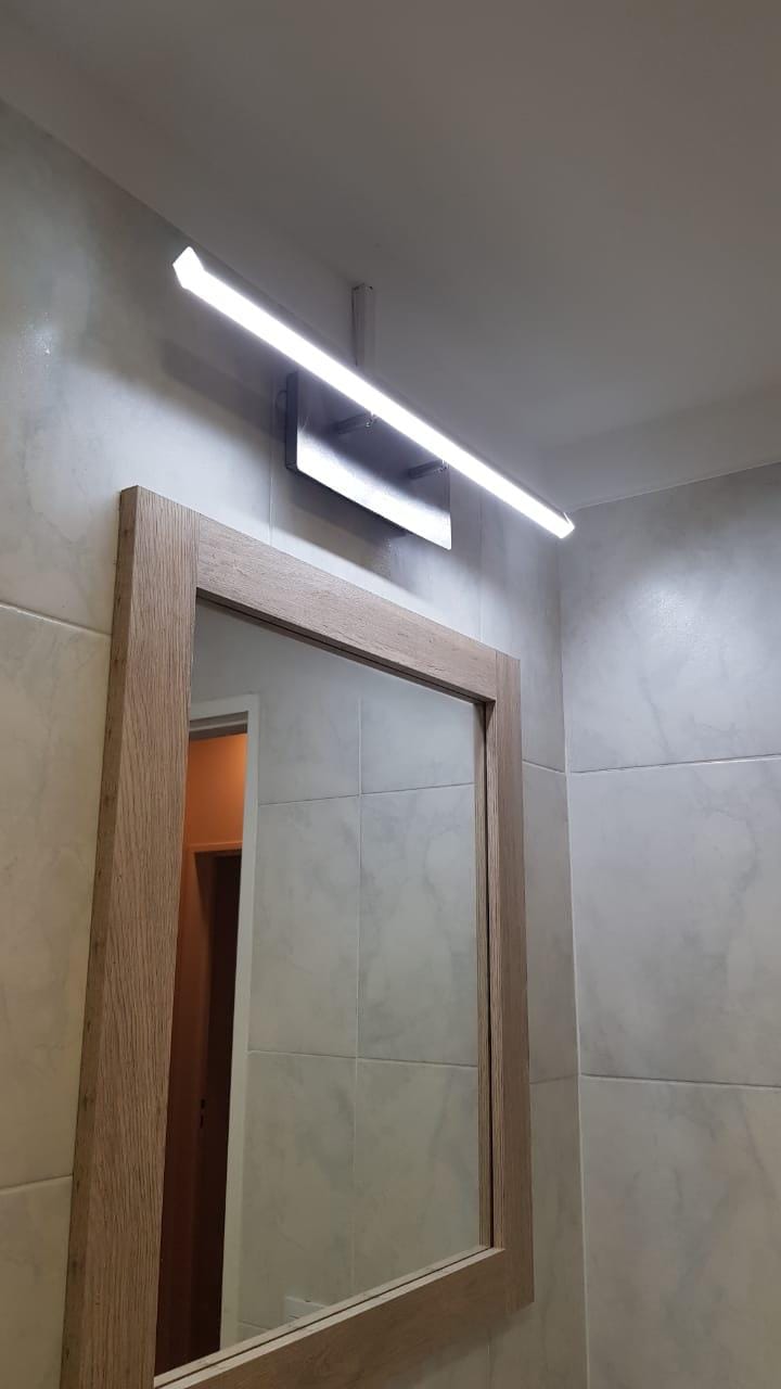 Aplique de Pared "Wall 62cm" led incorporado 11W calido - Negro - Bazar ...